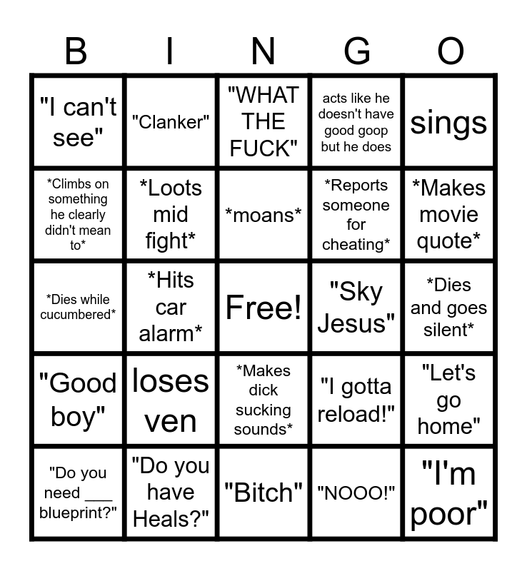 arc Bingo Card