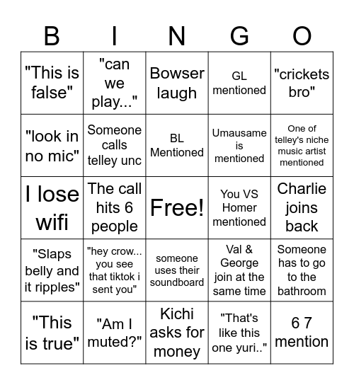 discord bingo Card
