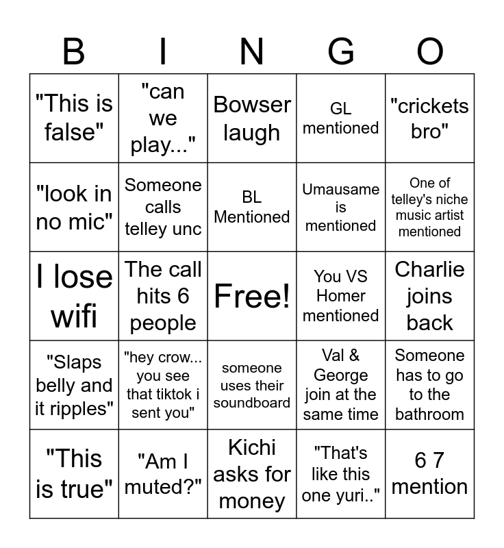 discord bingo Card