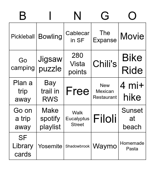 25 for our 25th Bingo Card