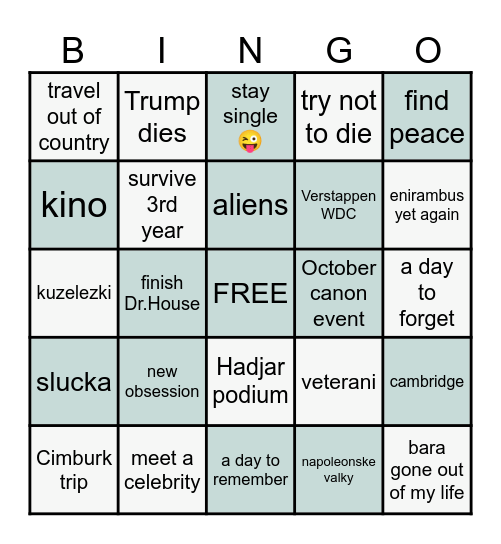 2026 BINGO CARD Bingo Card