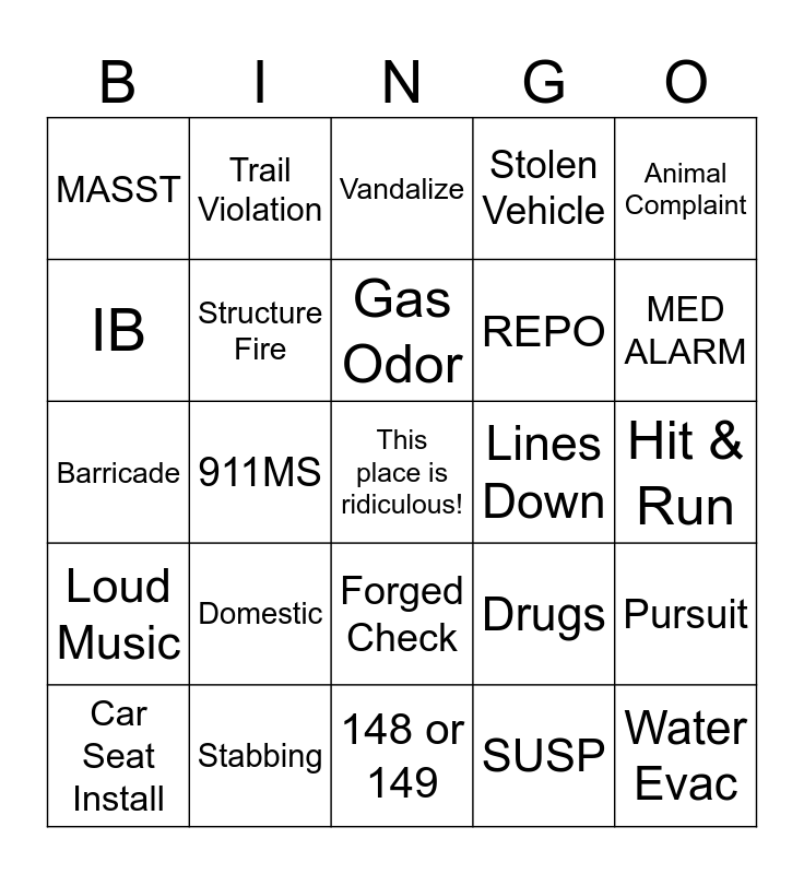 Snowmageddon Part 2 Bingo Card