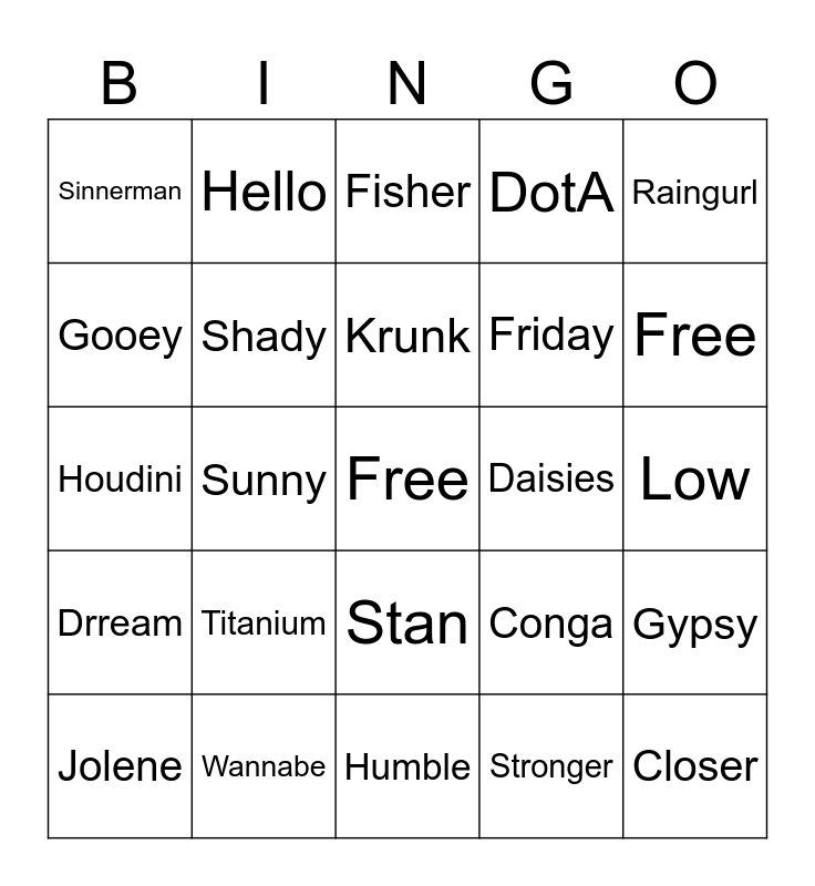 2026 BAR LINGO - 1 WORD TITLES Bingo Card
