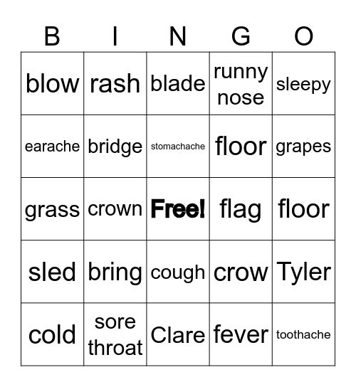 Smart Up! 4.1 Lessons 1 - 4 Bingo Card