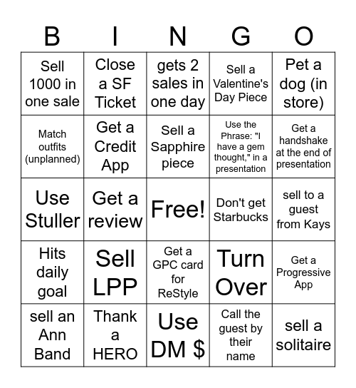 Untitled BingoSe Bingo Card
