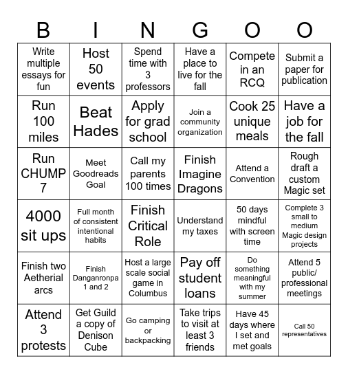 Bingo Card
