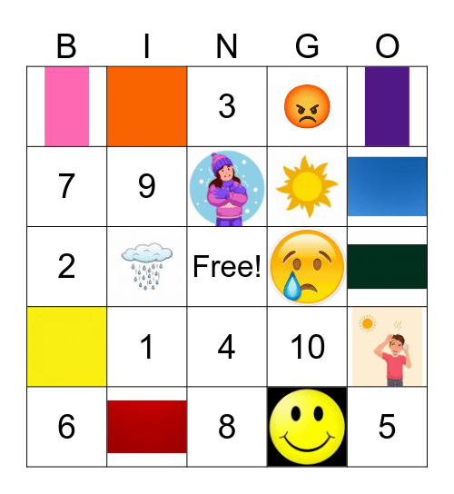 Spanish BINGO! Bingo Card