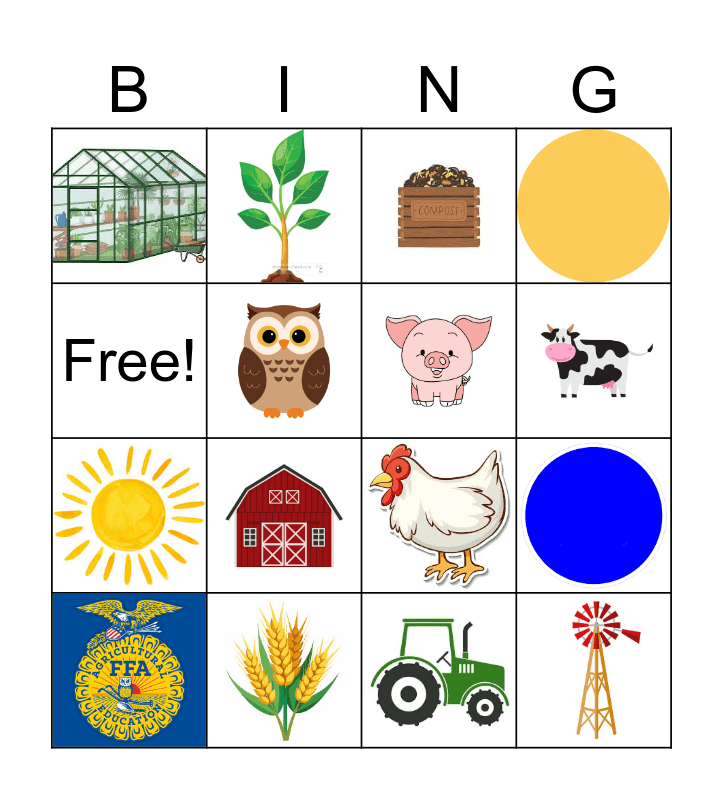 FFA BINGO Card