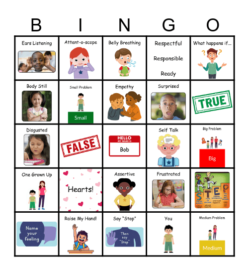 MHSD School Counselor Bingo! Bingo Card