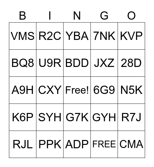 IXL BINGO Card