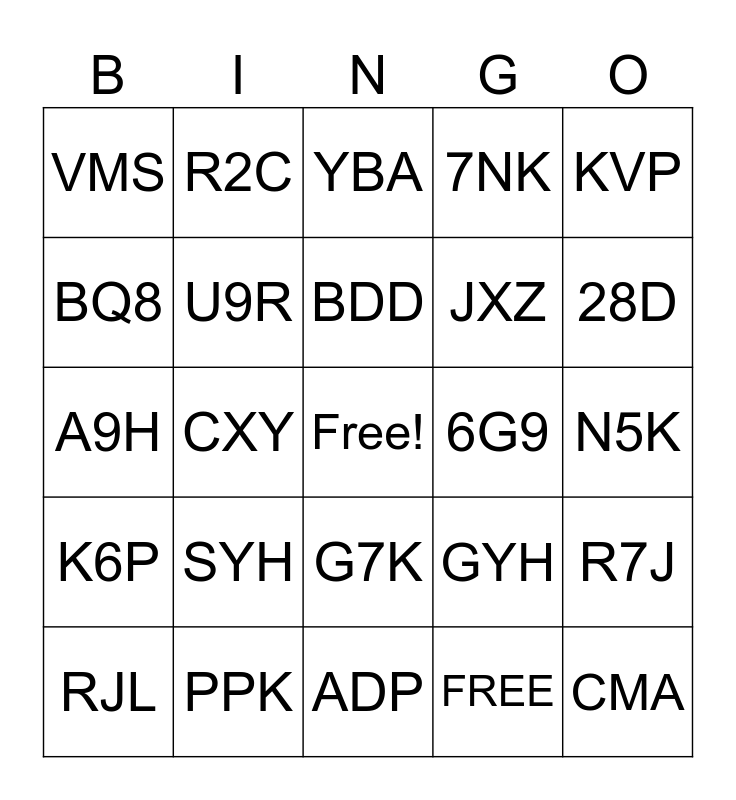 IXL BINGO Card
