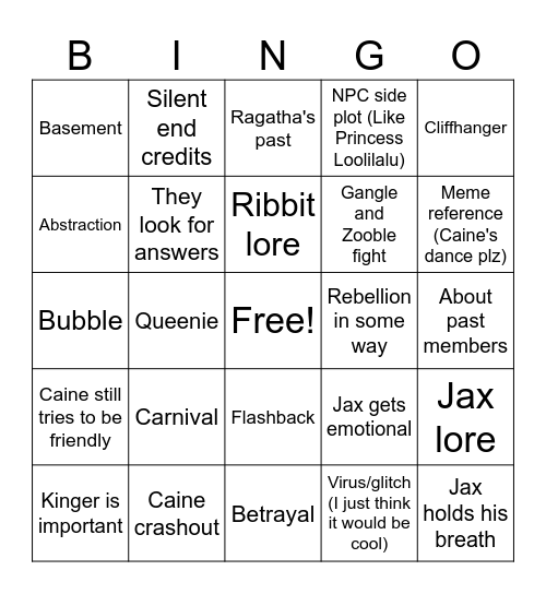 Episode 8 Prediction (TADC(Public because I am not paying for a bingo ...
