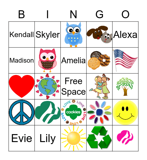 Be a Sister Bingo Card