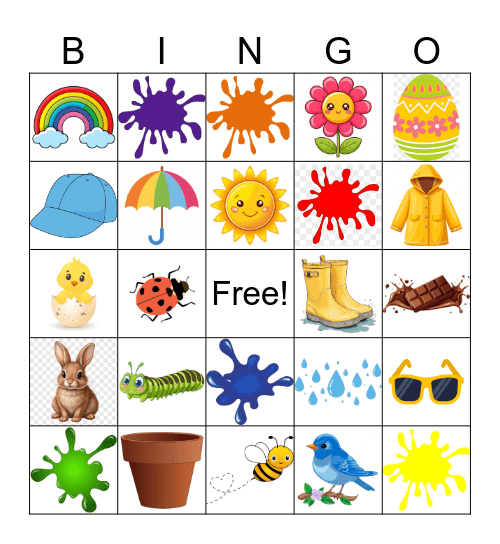 SPRING BREAK BINGO Card
