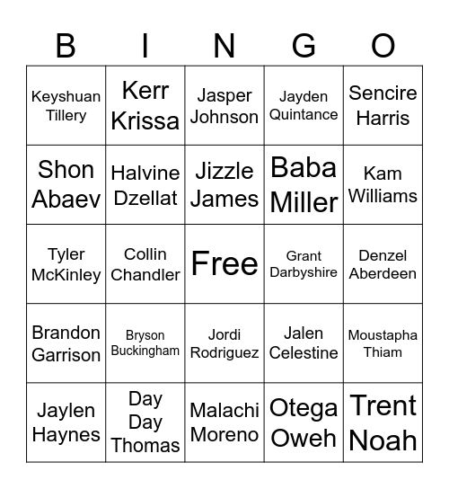 Cincinatti Bearcats And Kentucky Wildcats Bingo Card