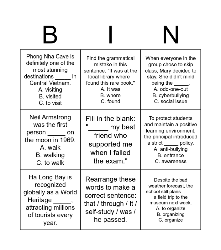 Bingo Card