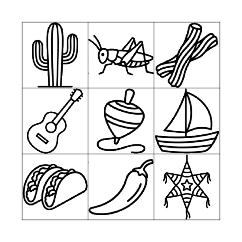 MEXICO BINGO Card