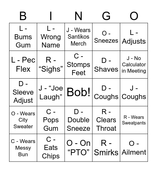 Real Estate Bingo Card