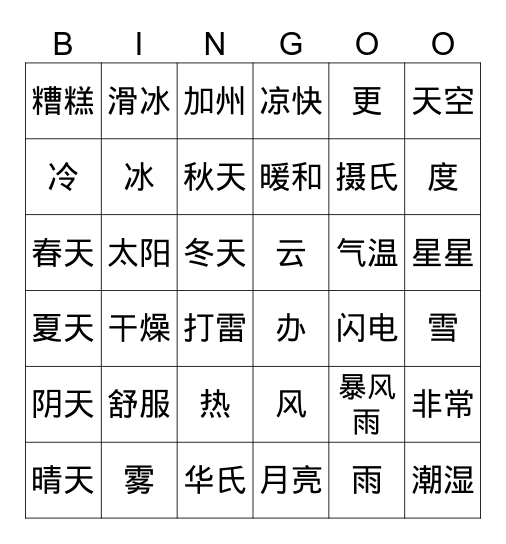 Leo‘s 马莱纳的 Bingo Card