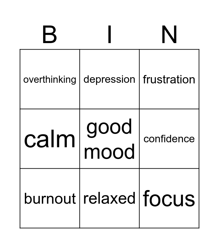 BINGO 4 Bingo Card