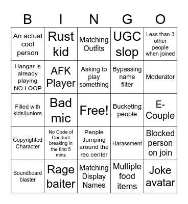 Related Bingo Cards