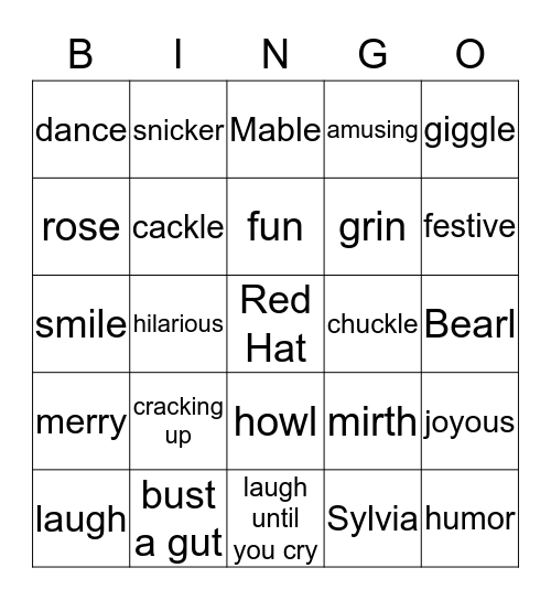 Red Hat Bingo Card