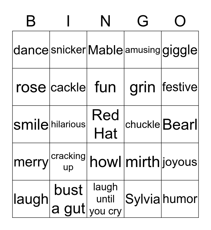Red Hat Bingo Card