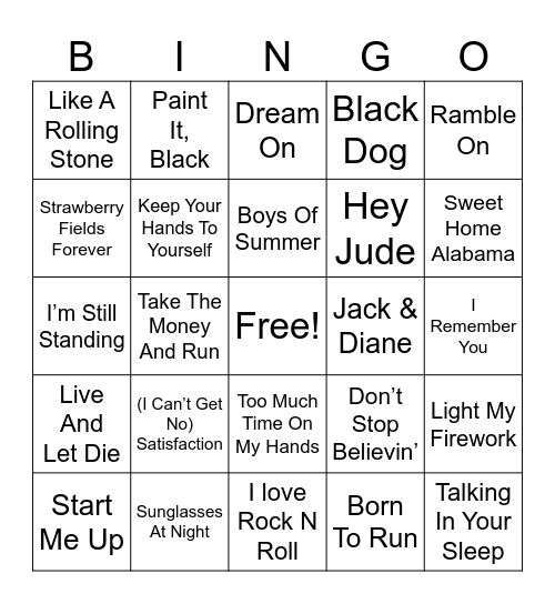 CLASSICS RD2 Bingo Card