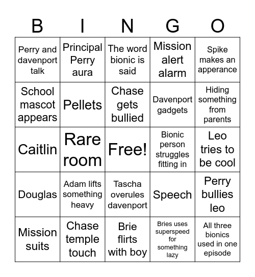 Lab rats Bingo Card