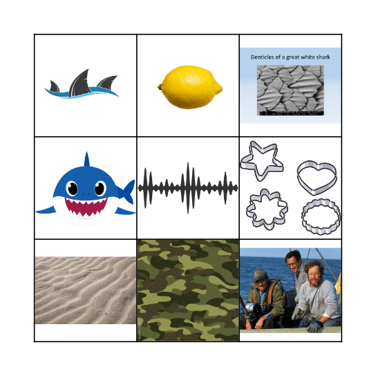 Shark Week Bingo Card