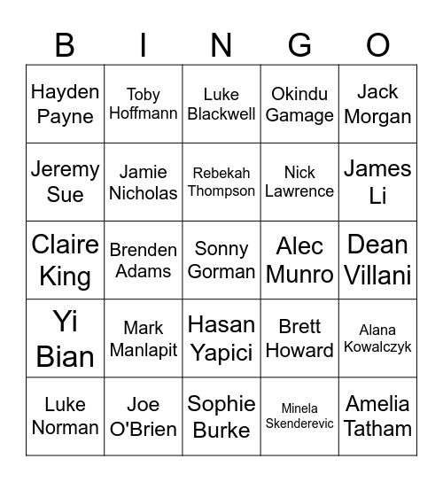 BrisBingo Card