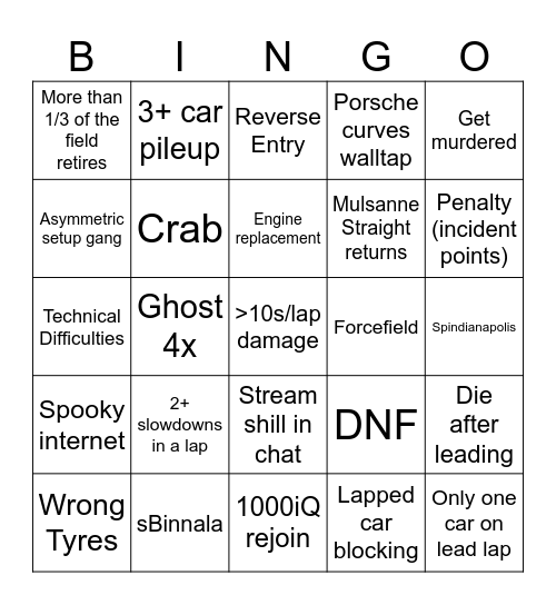 MLM24 2026 Bingo Card