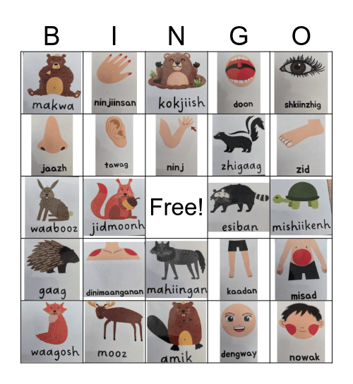 Baknaage Bingo Card