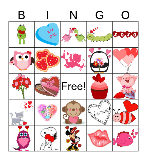 Happy Valentines Day! Bingo Card