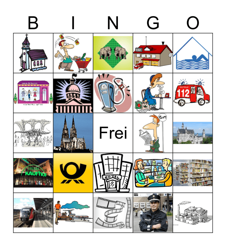 die Stadt (the city) Bingo Card