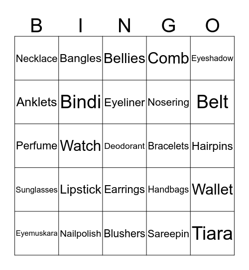 Women's day bingo Card