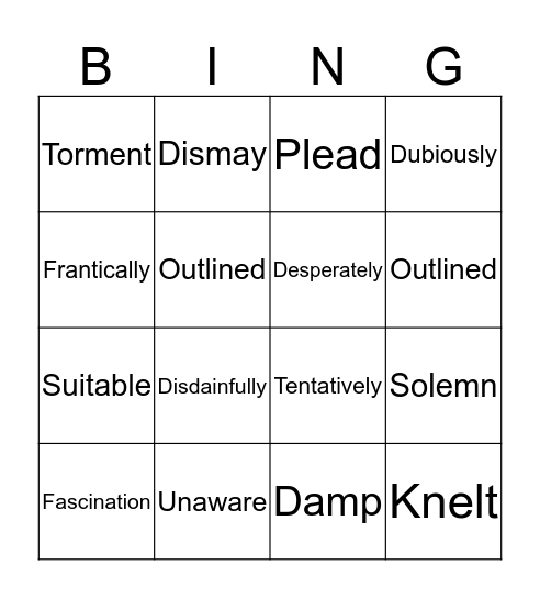 Number the Stars Bingo Card