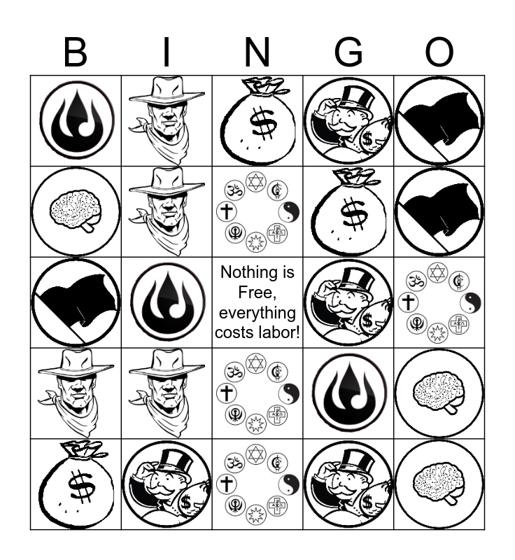 MARXIST CULTURAL THEORY Bingo Card