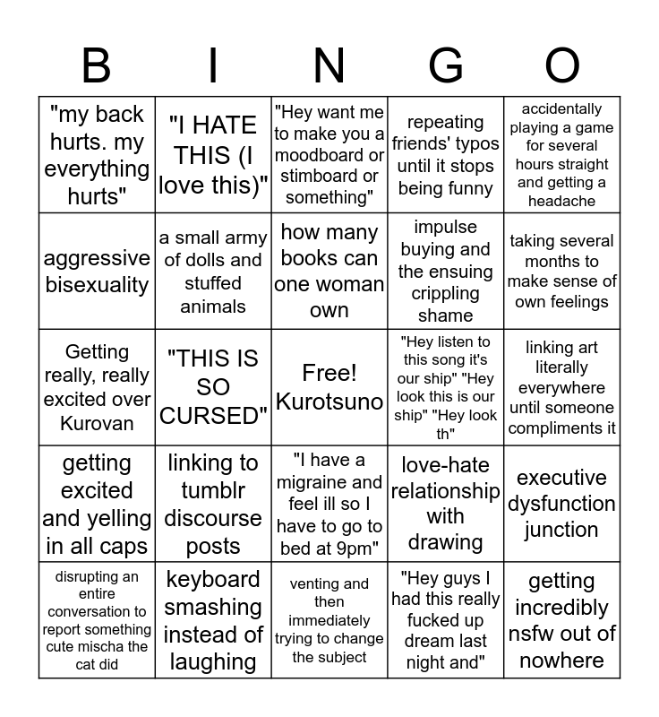 HYDRO STORM Bingo Card