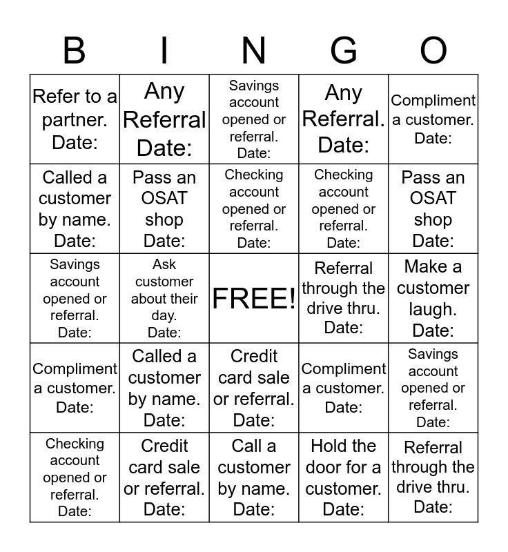 Highlander Point Rocks! Bingo Card