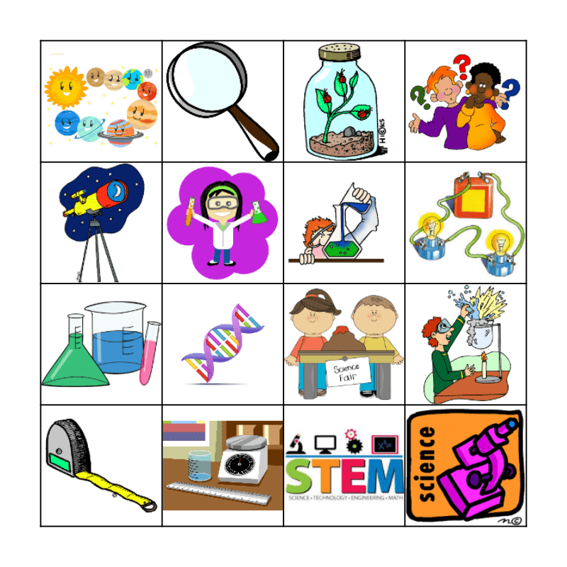 Science Bingo Card