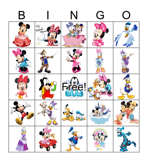 MINNIE BINGO Card