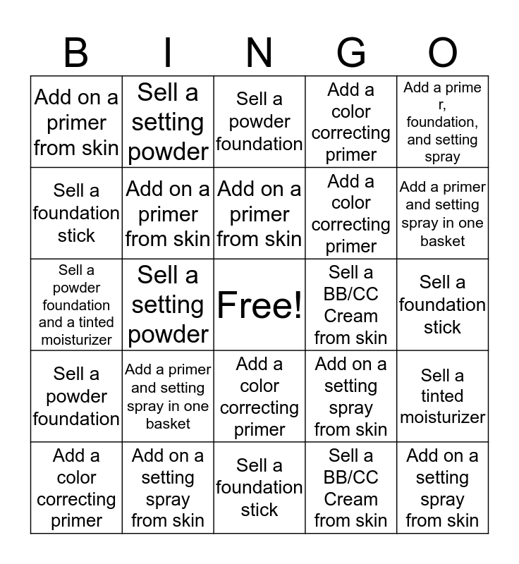 Prime, Cover, & Set Bingo Card