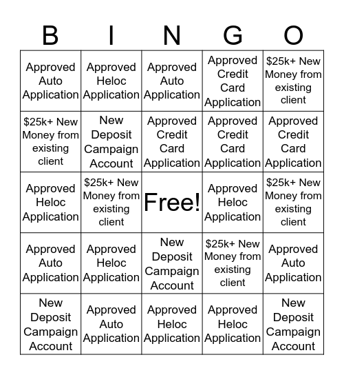 Client Bingo Card