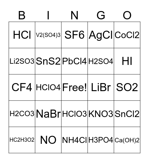 Mixed Bonding Bingo Card