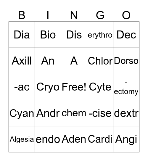 Friday Funday Bingo Card