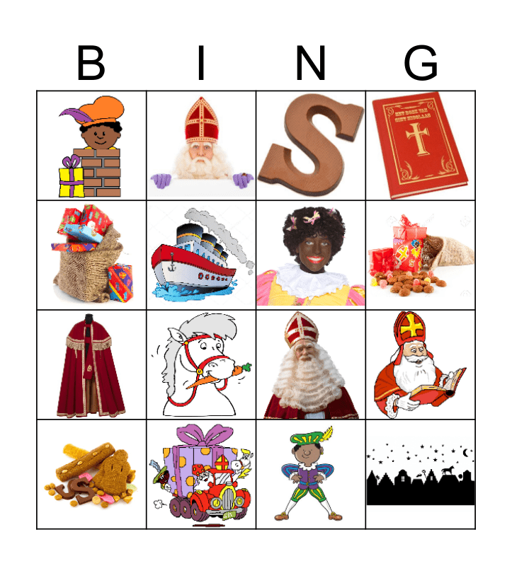 SINTERKLAAS Bingo Card