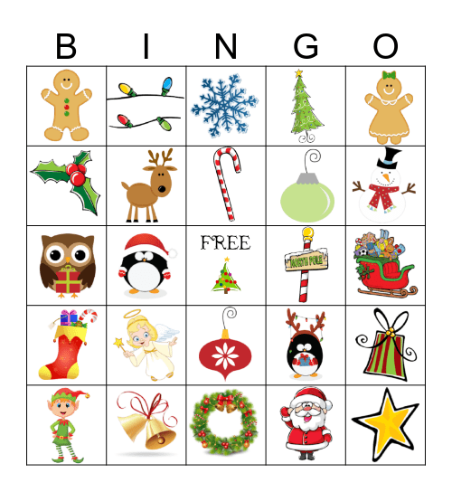 Merry Christmas! Bingo Card