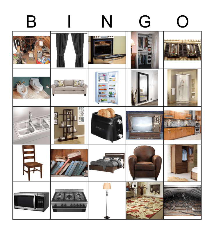 Les Meubles Bingo Card