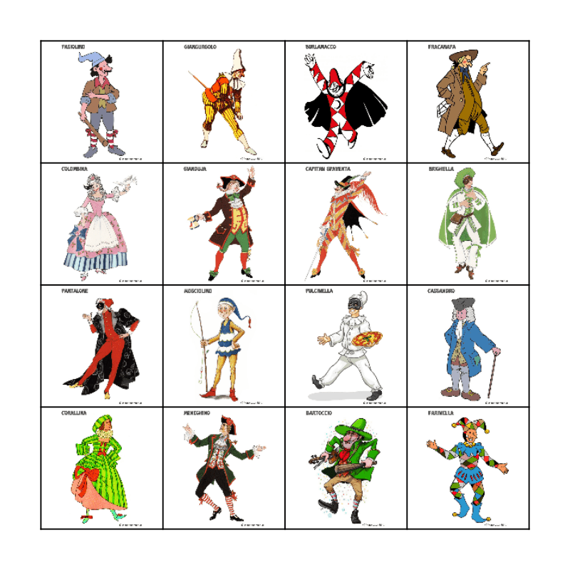 CARNEVALE Bingo Card